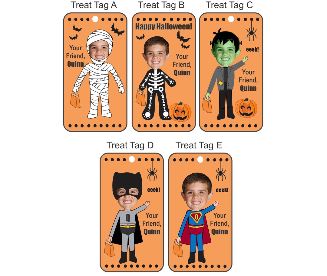 Halloween Photo Cards, Party Favors, Halloween Tags, Birthday Tags ...