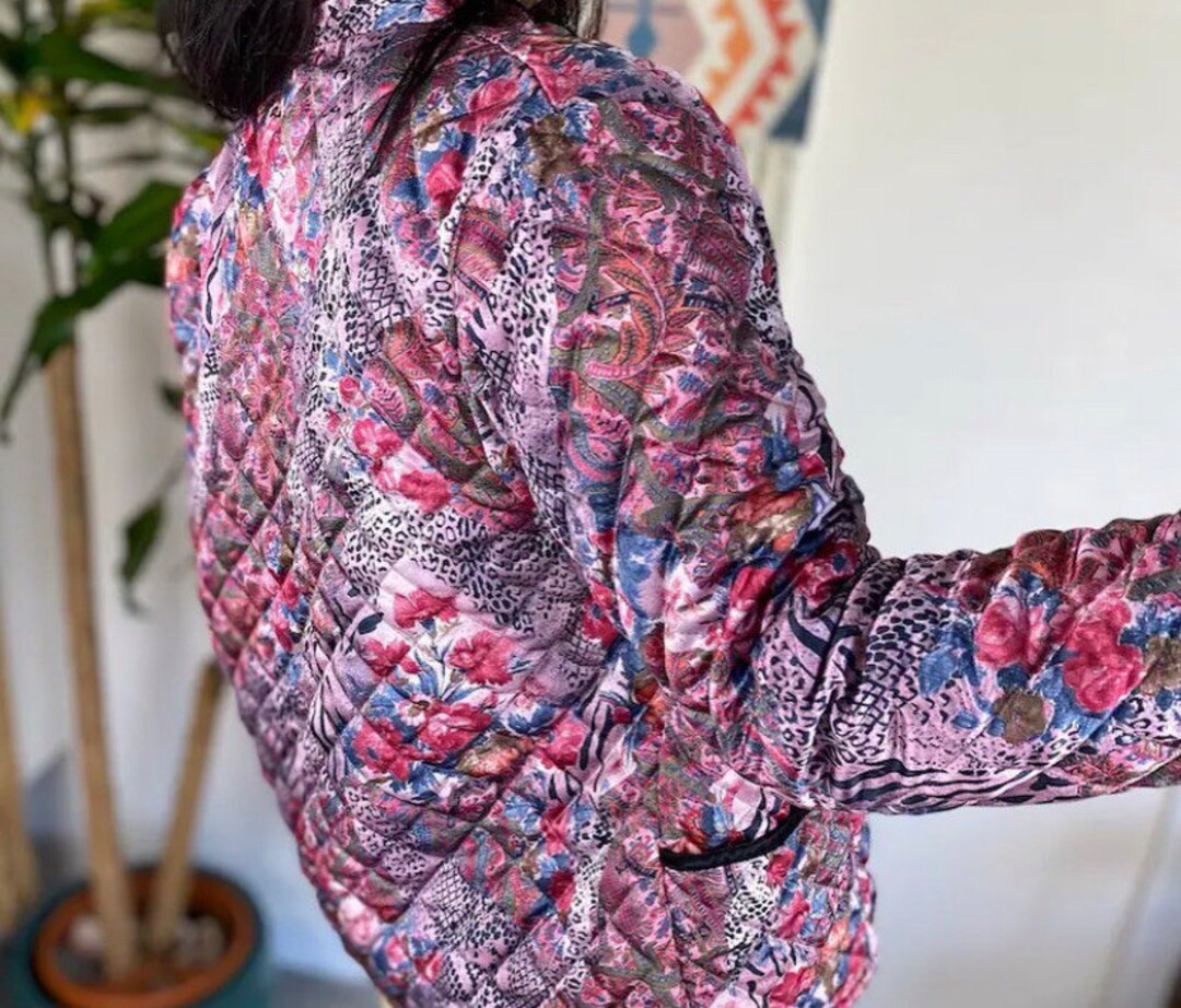 Quilted Jacket Vintage Cottage Core Style Jacket Size 14-16 - Etsy