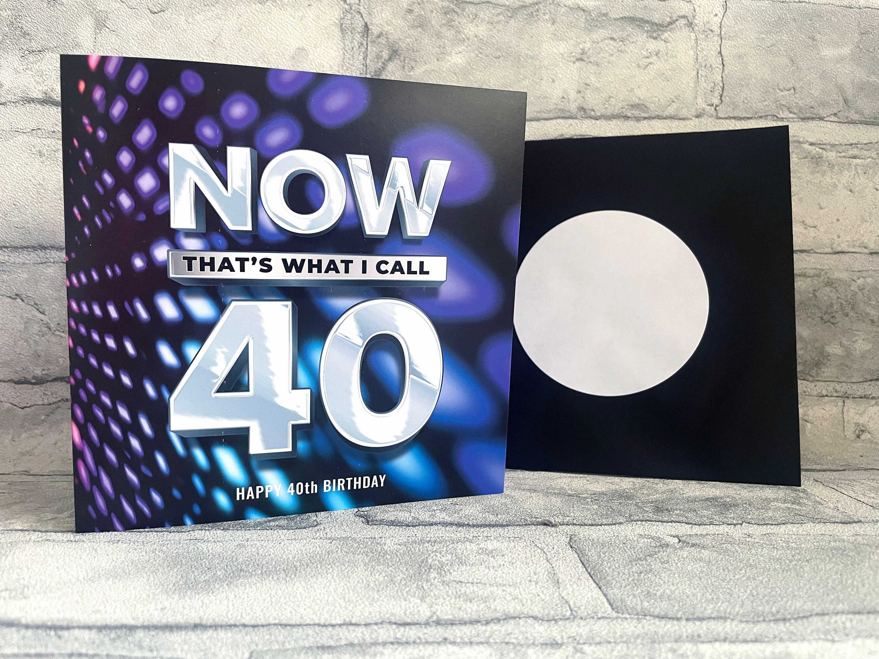 Now That's What I Call... 40th Birthday Card - Etsy