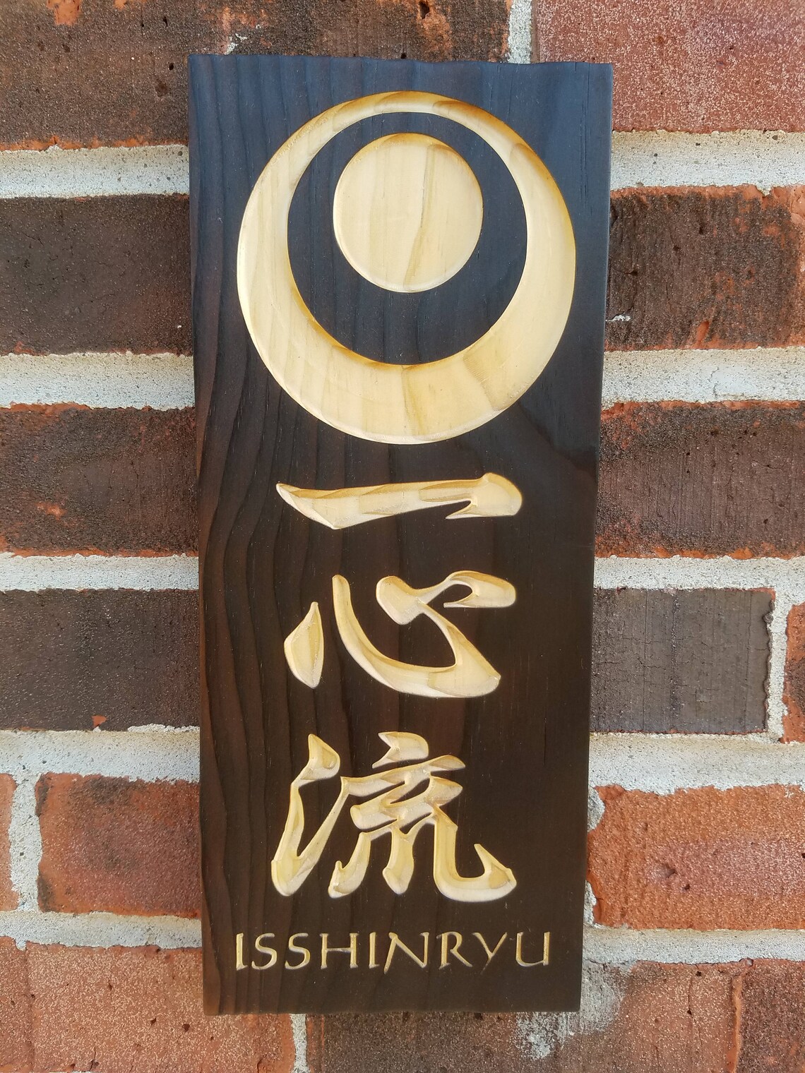Isshin Ryu Karate Sign Carved in Natural Wood Size 5x13 Inches - Etsy ...