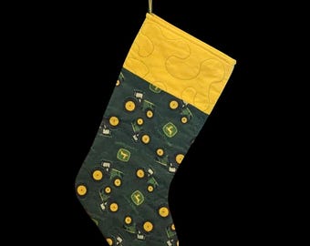 Holiday Stocking Made With John Deere Fabric - Etsy