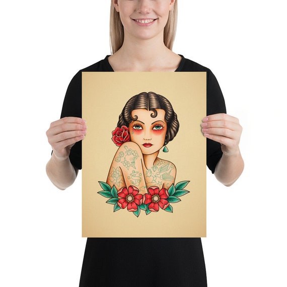 Female Tattoo Tatoeage Vintage Tatoeage Oude Tatoeages