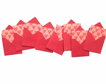 Mini Valentine Cards | Etsy