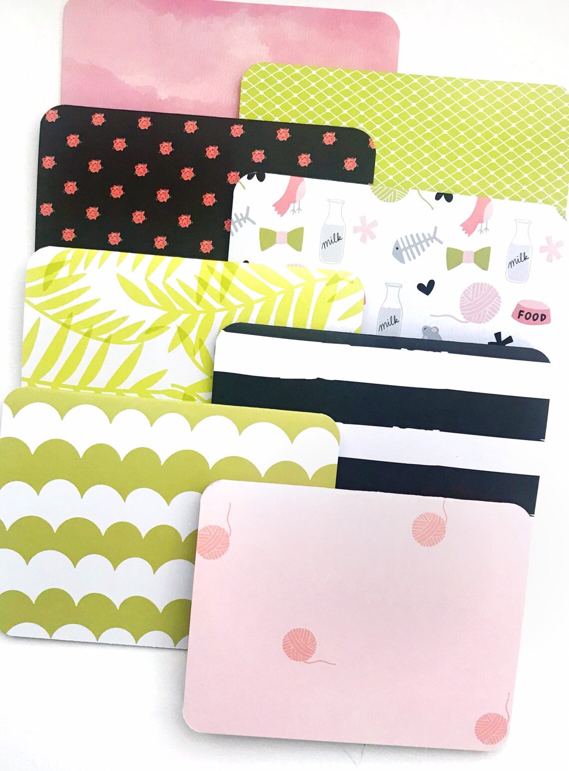 Cat Note Cards Cute Cat Stationery Feline Stationary Cat | Etsy