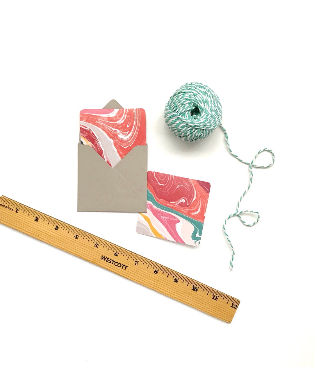 Marble Mini Cards, Stationery Cards, Marble Gift Tags, Mini Card Set ...