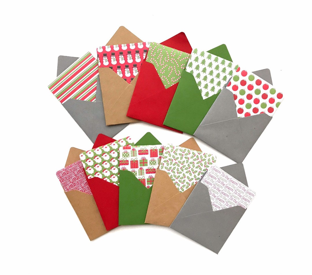 Holiday Gift Envelopes, Christmas Gift Tags, Little Cards for Presents ...