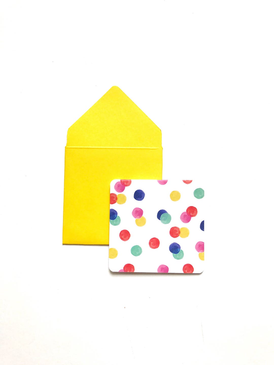 Polka Dot Mini Cards, Gift Wrap Cards, Small Note Cards, Simple Gift ...