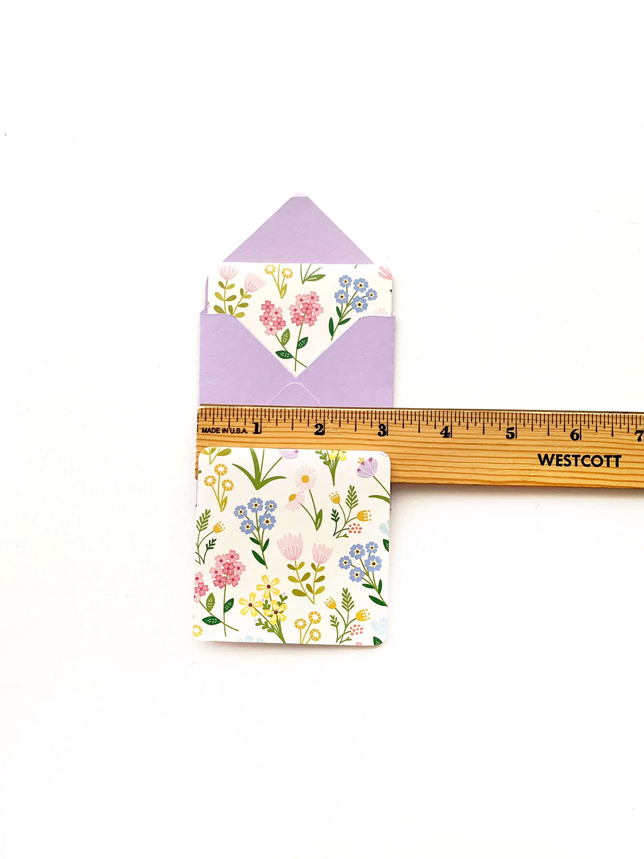 Floral Mini Cards Blank Stationery Cards Mini Notes - Etsy