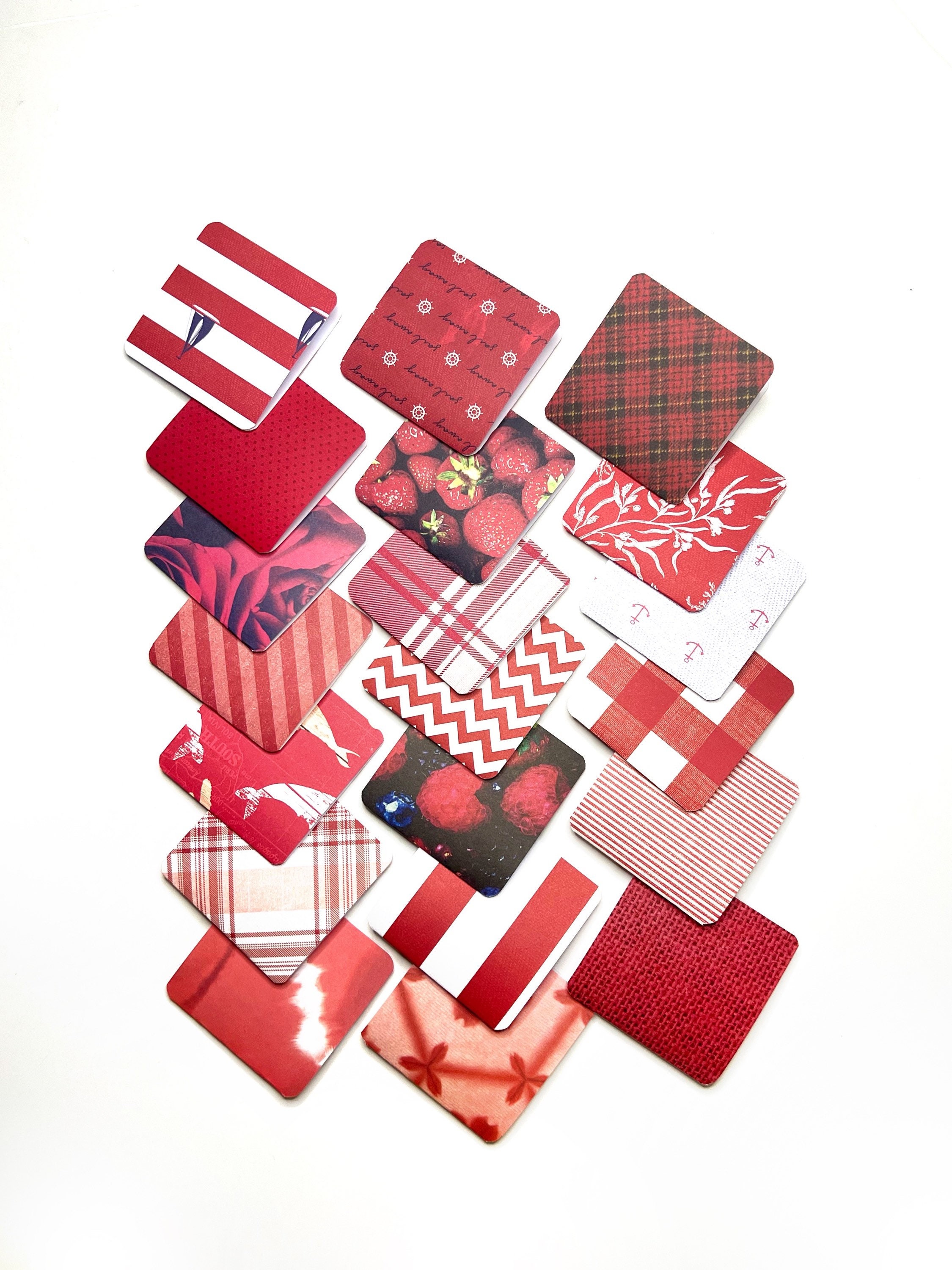 Red Mini Cards Cards for Gifts Shipping Materials Cute Note | Etsy