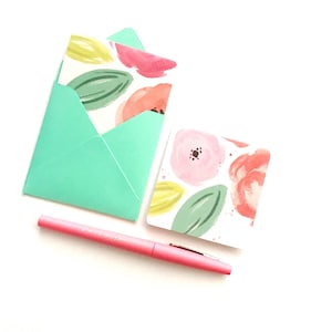 Mini Cards With Envelopes, Tiny Note Cards, Small Envelopes for Gift ...