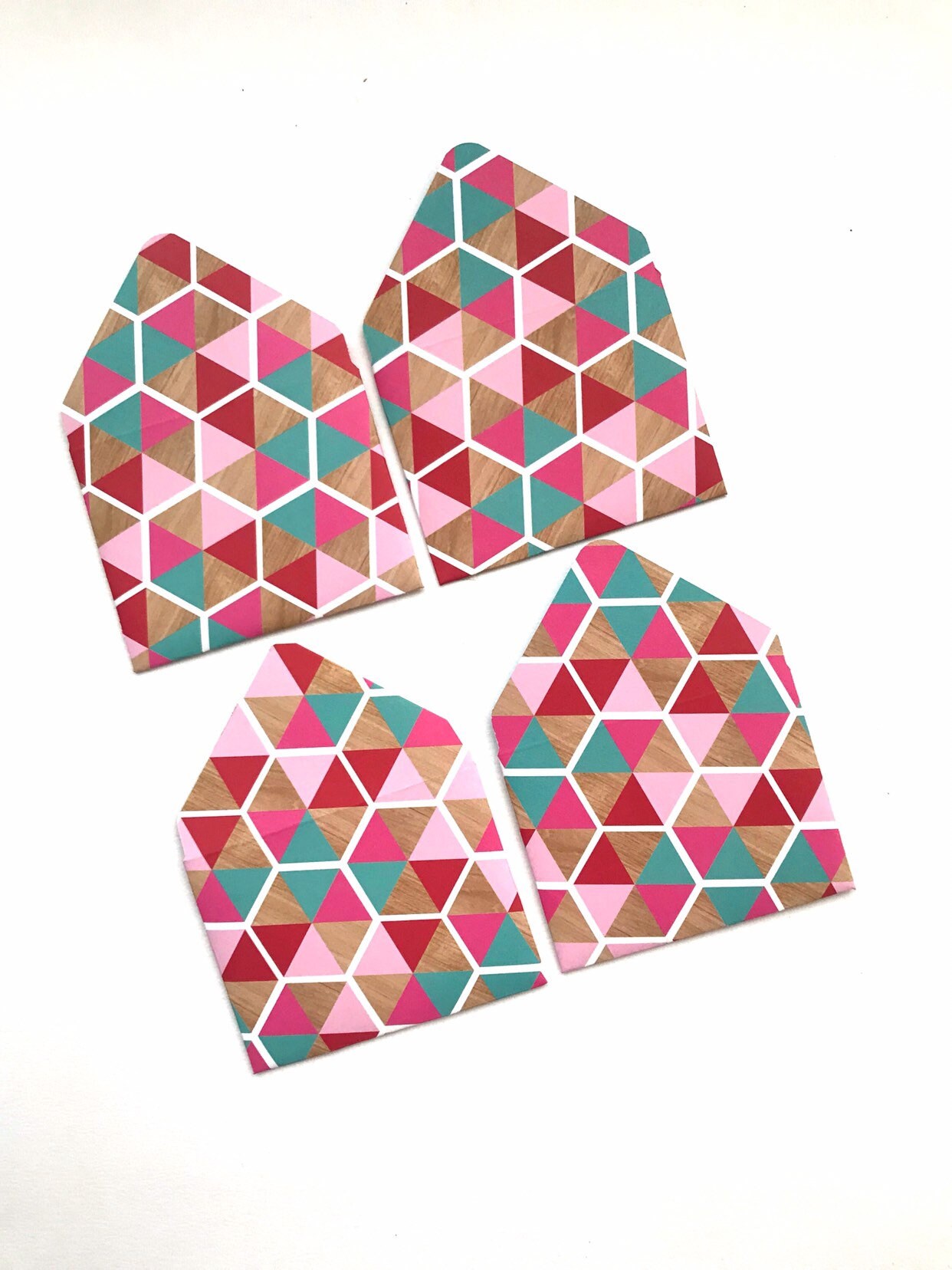 Geo pattern envelopes cute stationary set stationery gift | Etsy