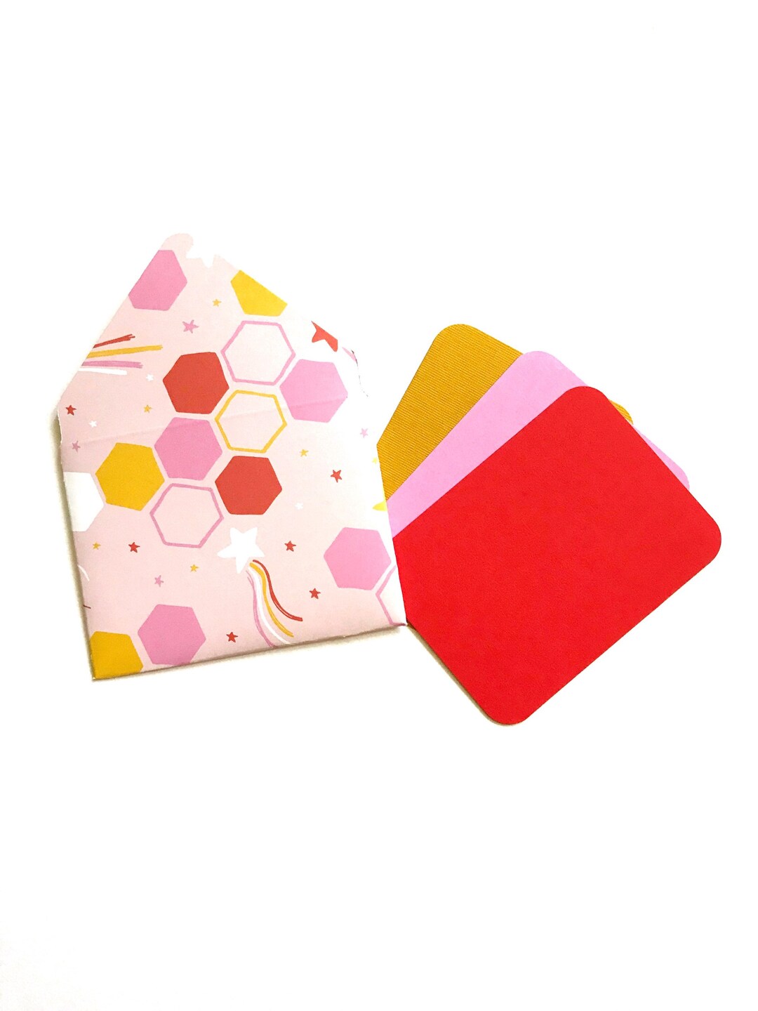 Gift Box Envelopes, Cute 3x4 Envelopes, Stationery Set, Blank Mini ...
