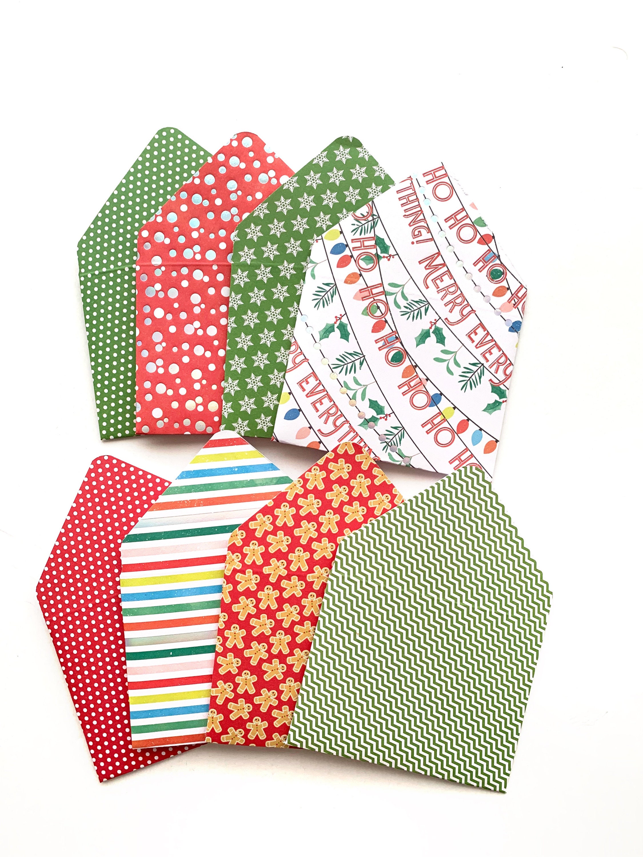Multiple Gift Card Envelopes, Holiday Note Cards, Blank Mini Cards, 3x4 ...