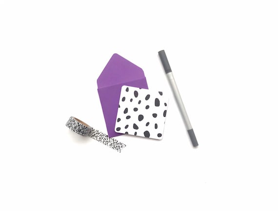 Polka dot mini cards gift wrap cards small note cards | Etsy