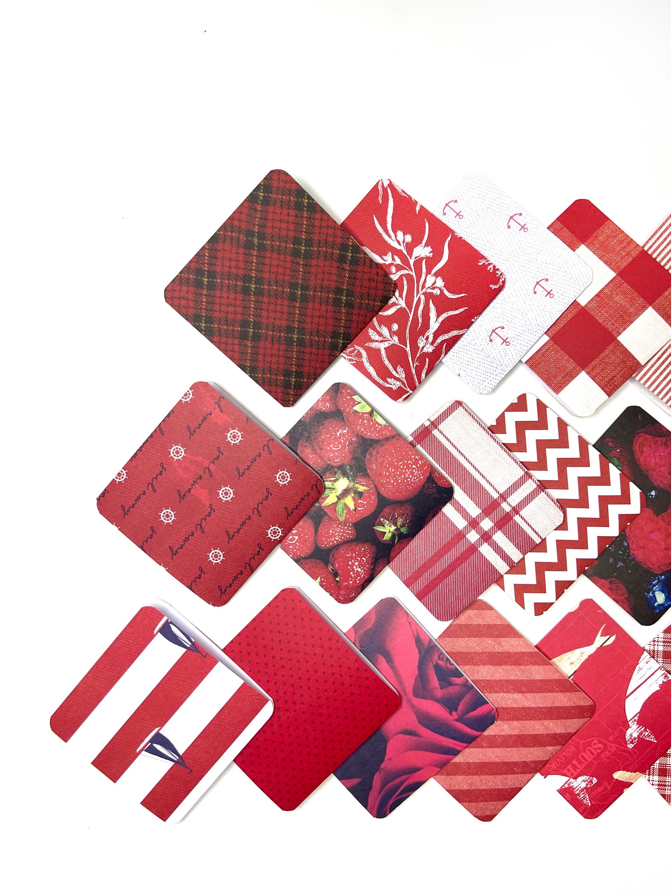 Red Mini Cards Cards for Gifts Shipping Materials Cute Note | Etsy