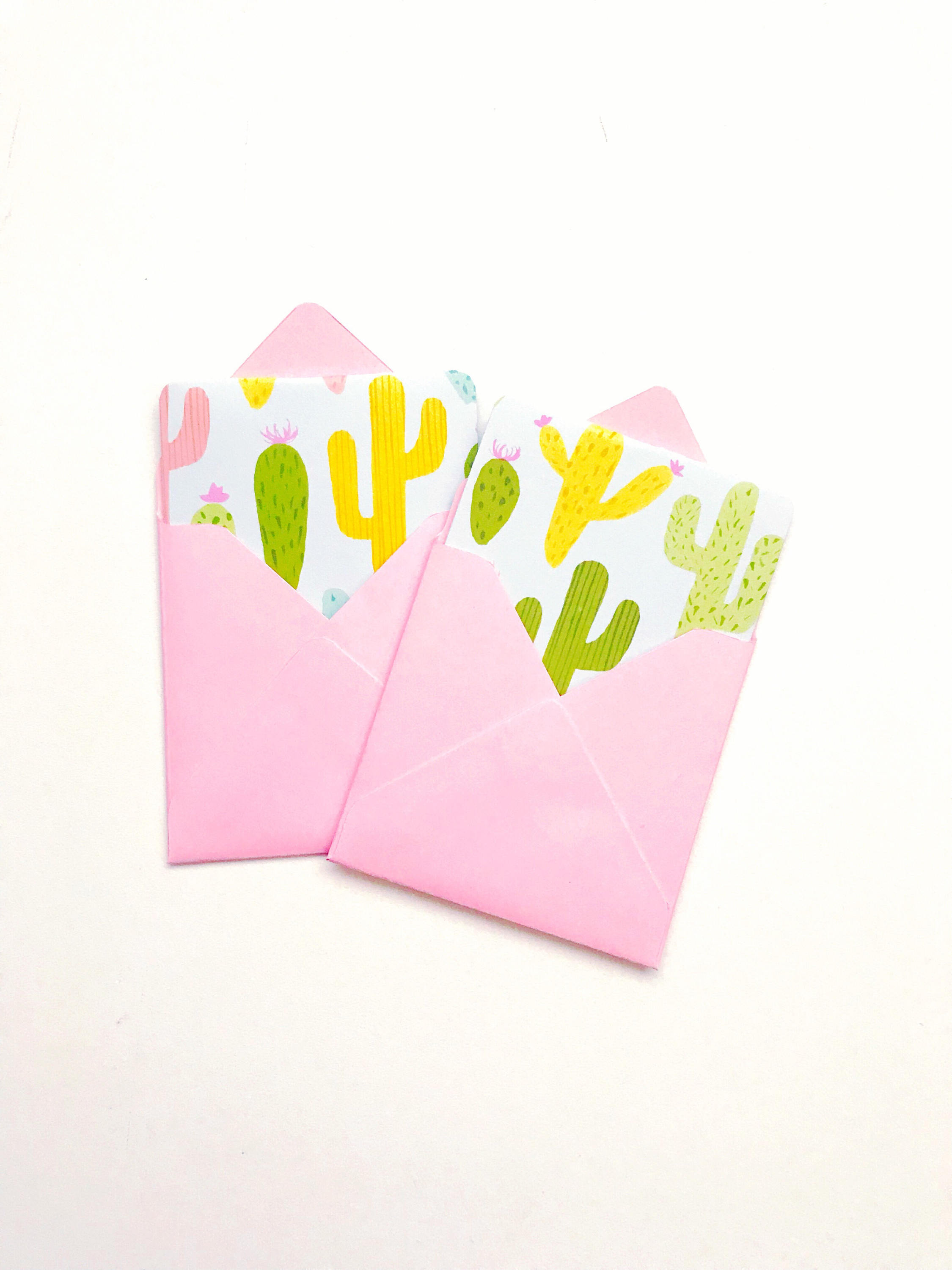 Cactus Mini Cards, Tiny Cactus Cards, Cactus Gift Wrap, Cute Cactus ...