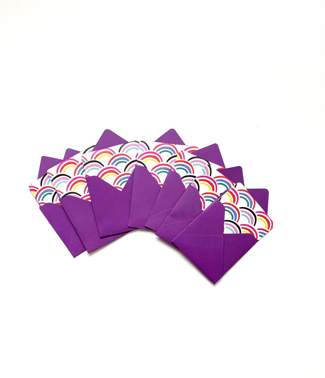Rainbow Mini Cards, Cute 3x3 Rainbow Cards, Pride Stationery, Pride ...