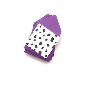 Polka Dot Mini Cards, Gift Wrap Cards, Small Note Cards, Simple Gift ...
