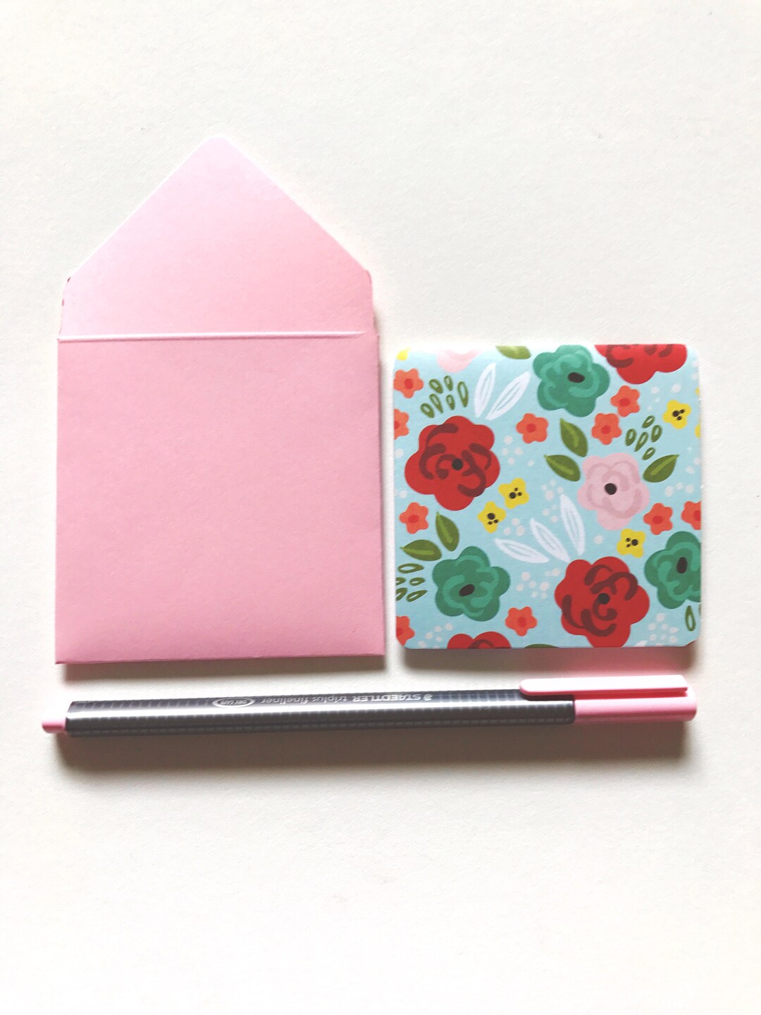 Floral Mini Cards, Gift Wrap Cards, Small Note Cards, Floral Gift Wrap ...