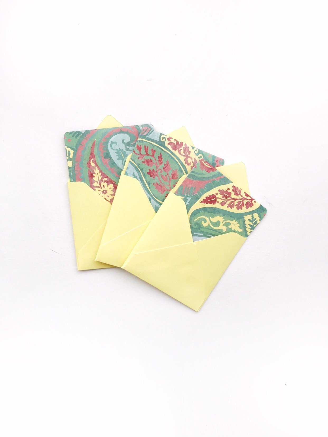 Cards for Gift Boxes Cute Little Note Cards Blank Patterned - Etsy