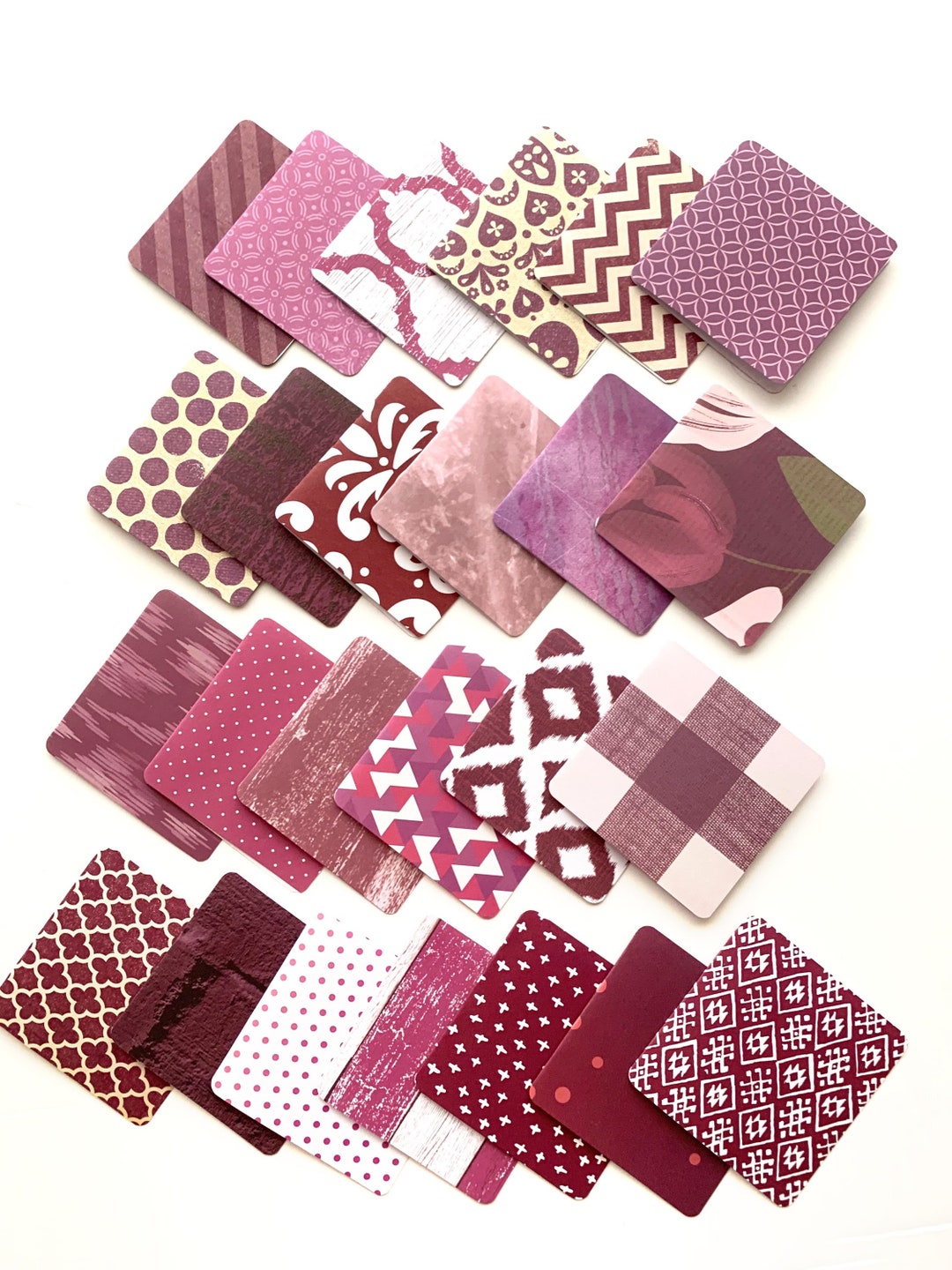 Purple Mini Cards, Cards for Gifts, Shipping Materials, Cute Note Cards ...