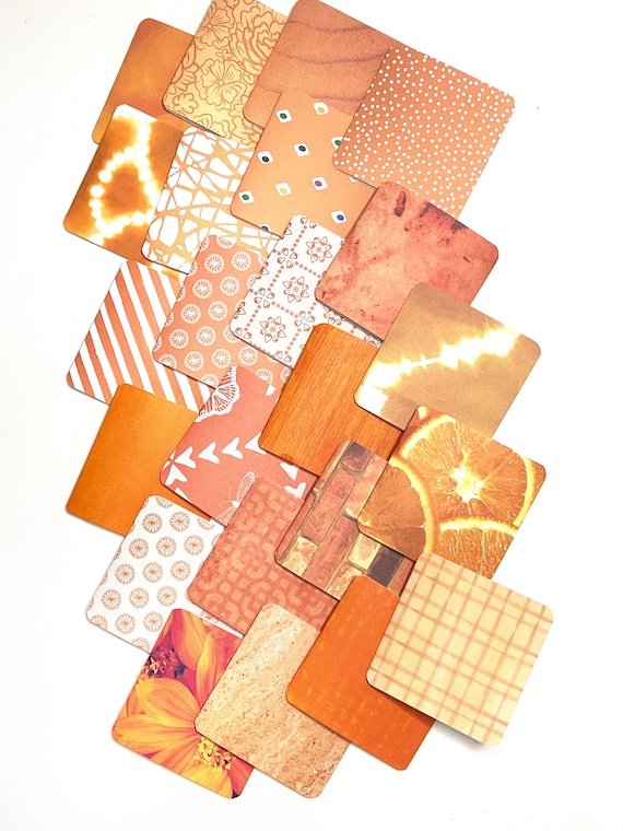 Orange Mini Cards Cards for Gifts Shipping Materials Cute - Etsy