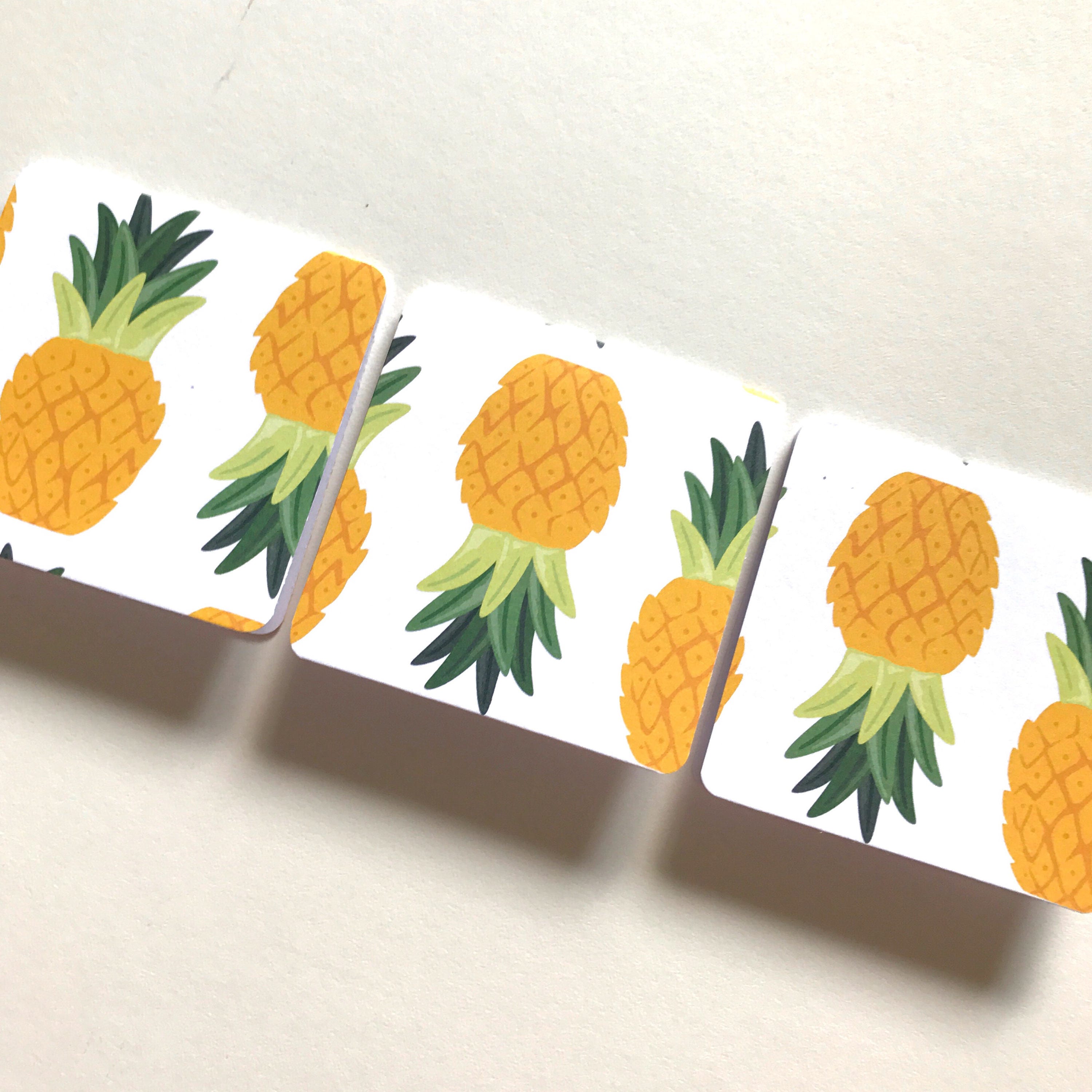 Pineapple Stationery Pineapple Mini Cards Blank Stationary - Etsy