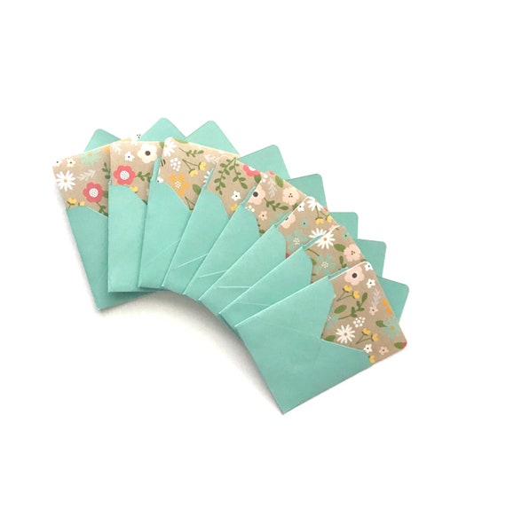 Kraft Mini Cards Small Square Cards Tiny Note Cards Cute | Etsy