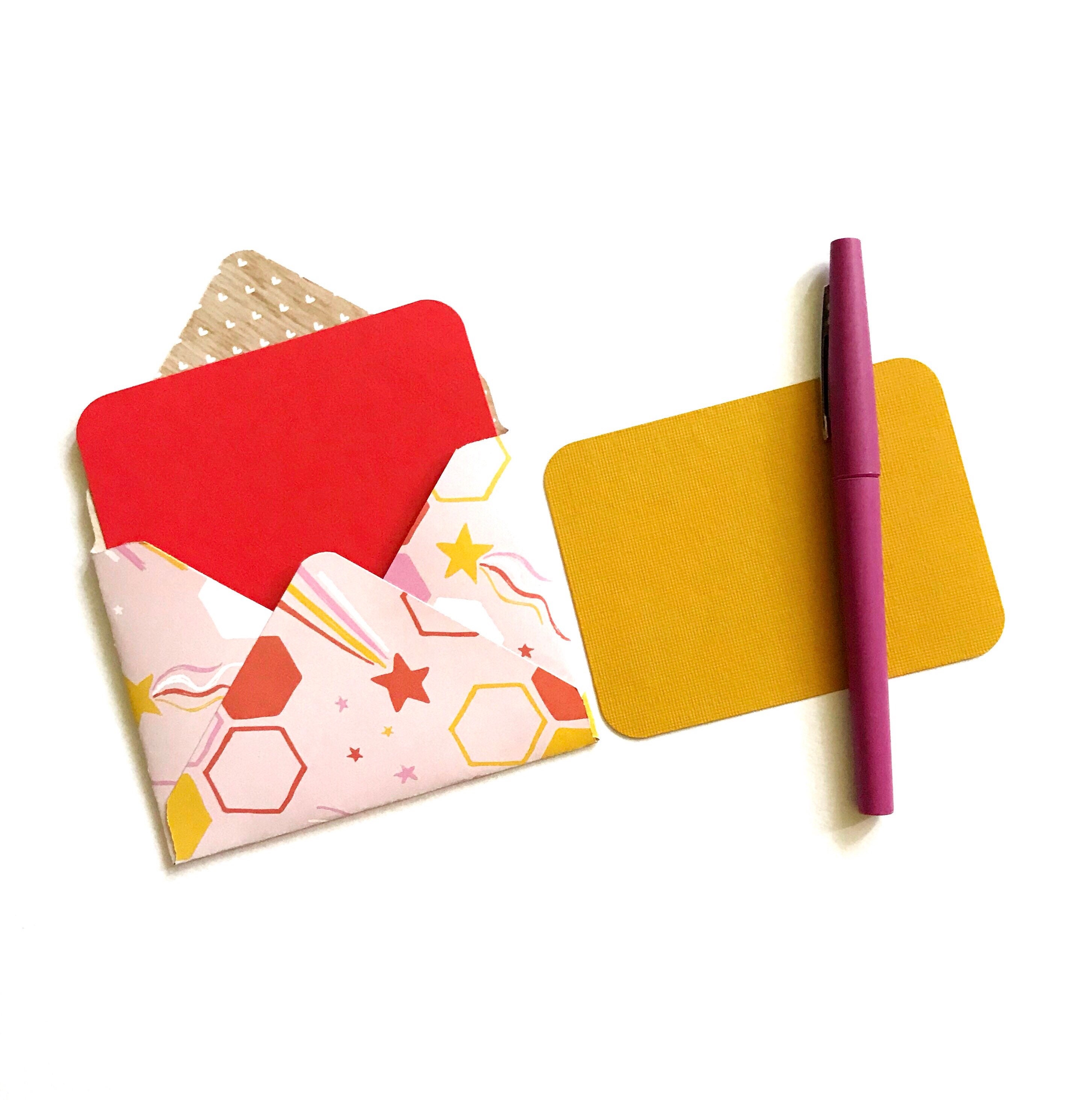 Gift Box Envelopes Cute 3x4 Envelopes Stationery Set Blank - Etsy