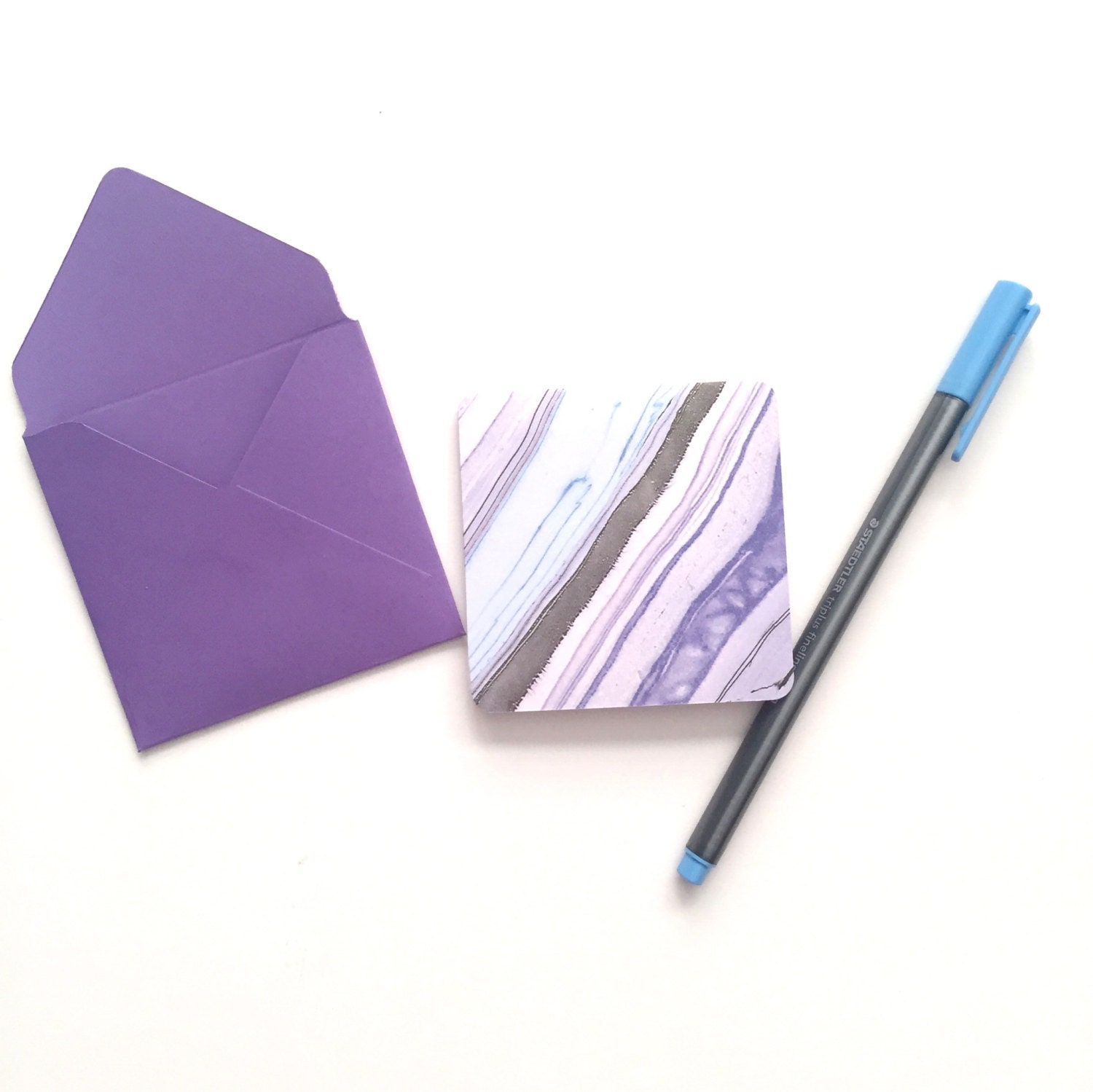 Marble Mini Cards, Stationery Cards, Marble Gift Tags, Mini Card Set ...