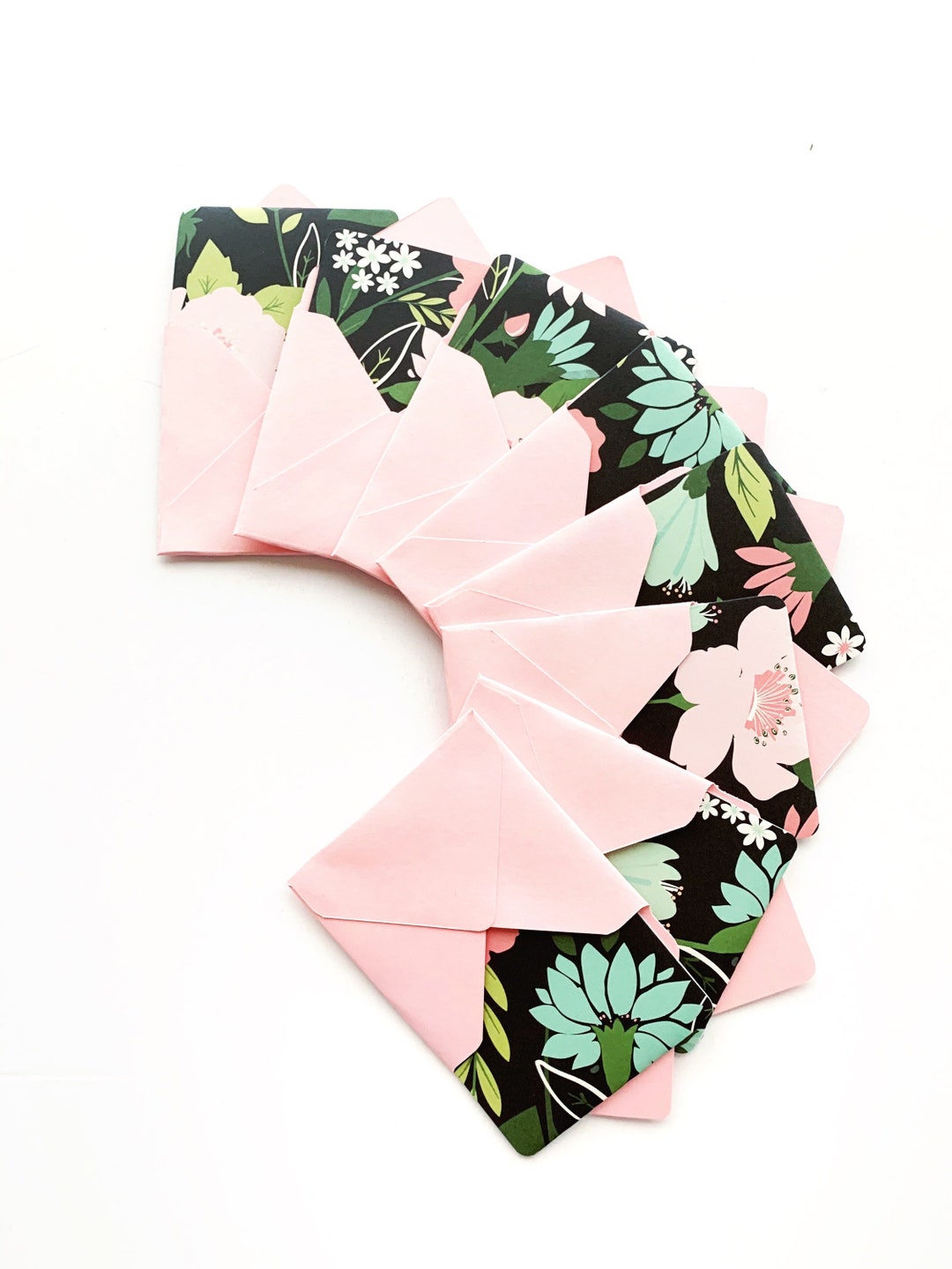 Mini Cards, Cards With Flowers, Blank Note Cards, Small Envelopes, Cute ...