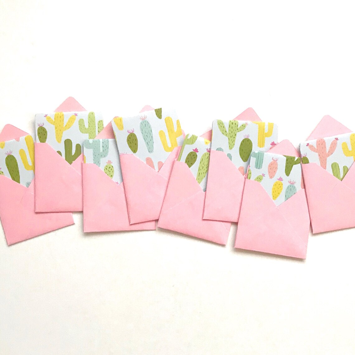Cactus Mini Cards, Tiny Cactus Cards, Cactus Gift Wrap, Cute Cactus ...