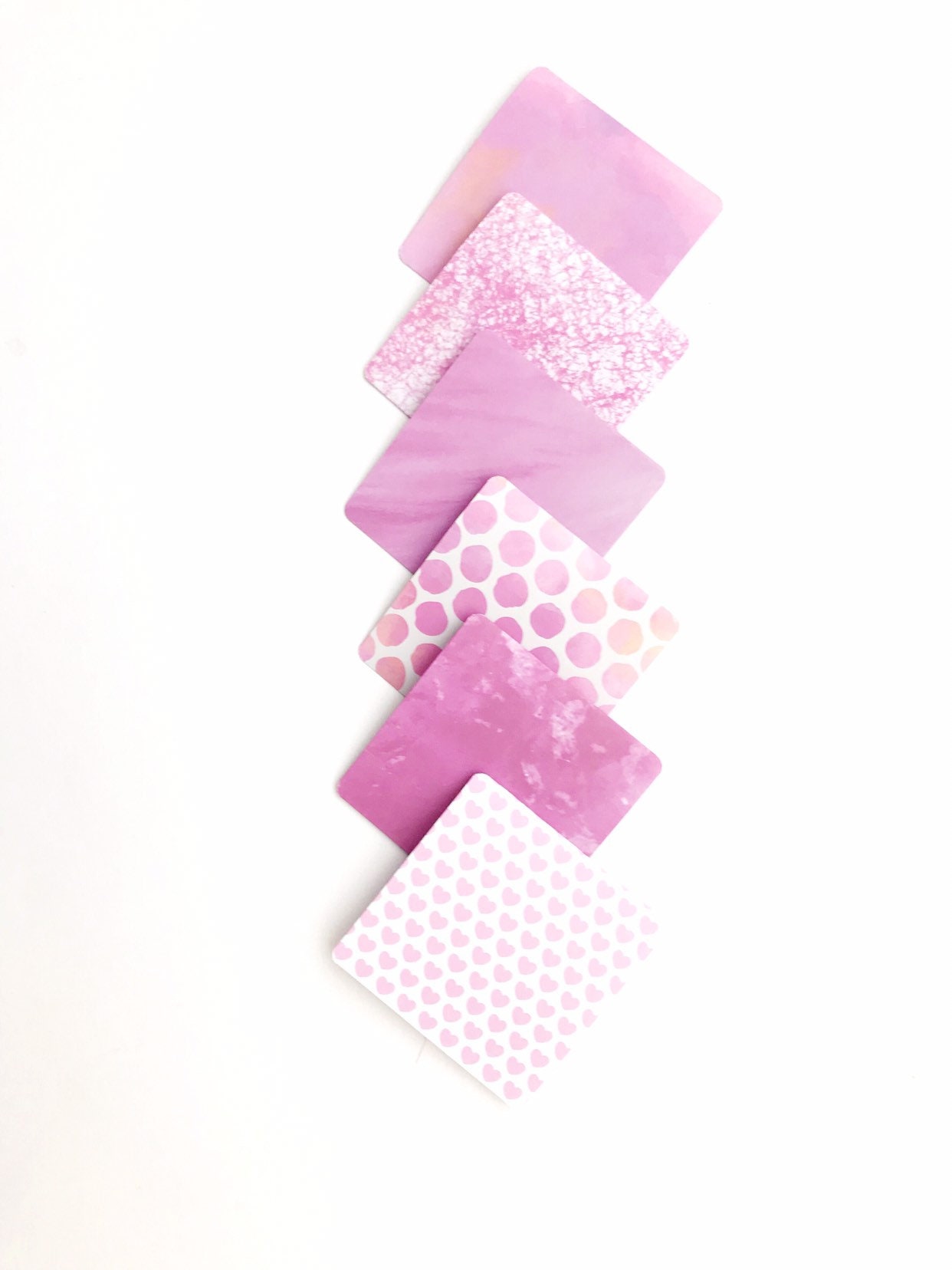 Pink Mini Cards Cards for Gifts Shipping Materials Cute | Etsy