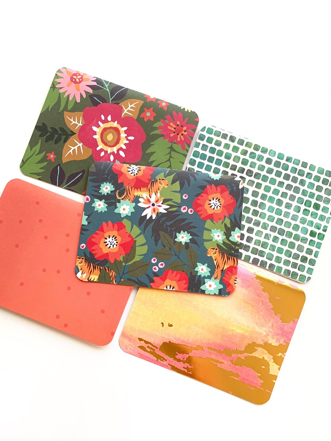 Tiger Note Cards, Neon Stationery, Zebra Print Cards, Cute Stationary ...