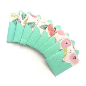 Mini Cards With Envelopes, Tiny Note Cards, Small Envelopes for Gift ...
