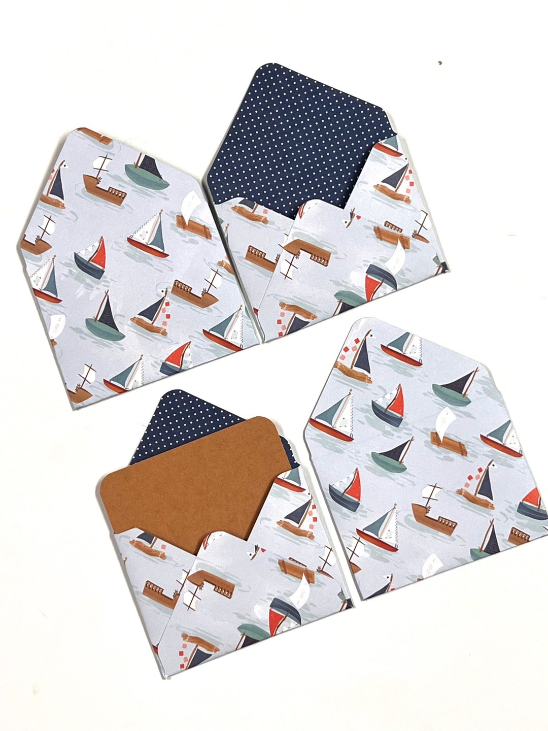 Sailboat Envelopes, Boat Savings Envelopes, Nautical Theme Stationery ...
