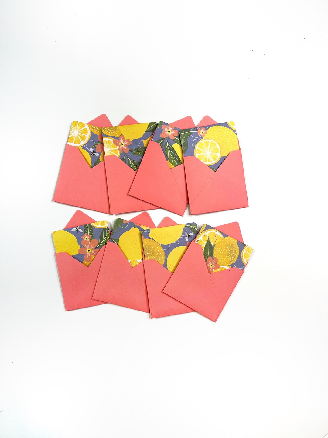 Lemon Note Cards, Blank Lemon Stationery, Lemon Gift Cards, Cute Fruit ...