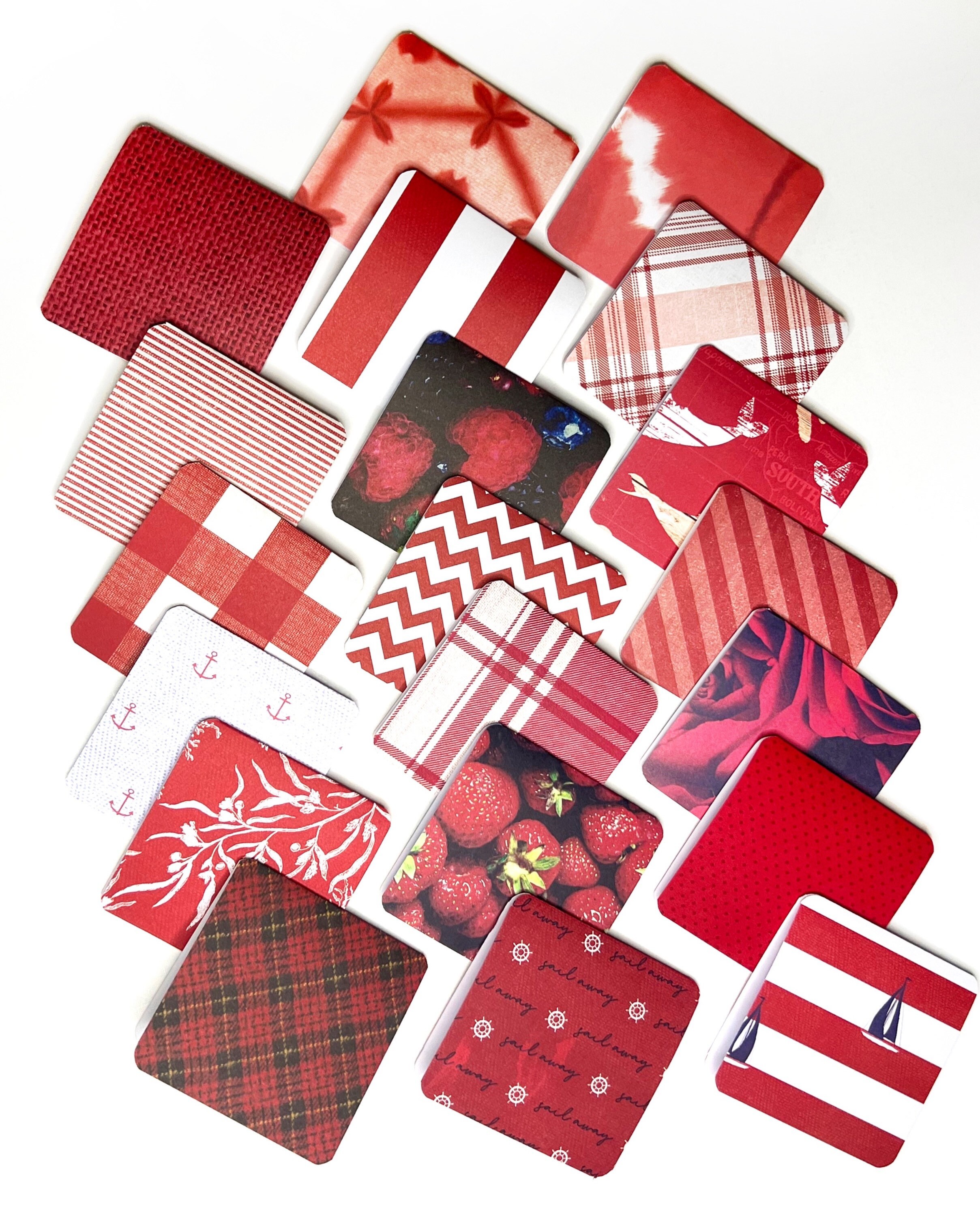 Red Mini Cards Cards for Gifts Shipping Materials Cute Note - Etsy