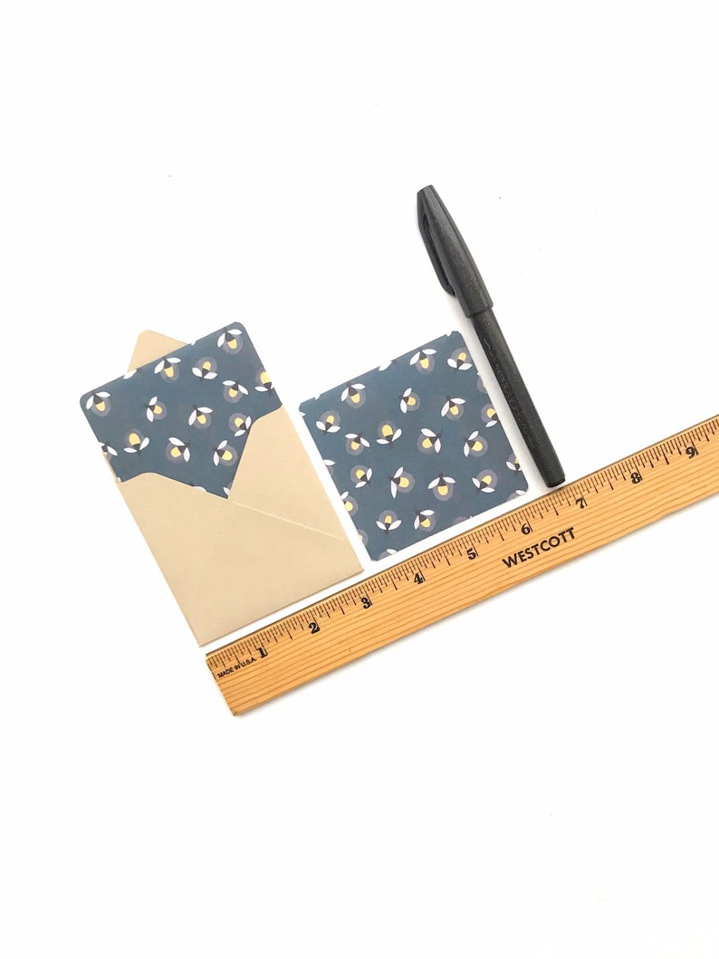 Firefly Note Cards Lightning Bug Stationery 3x3 Mini Cards - Etsy