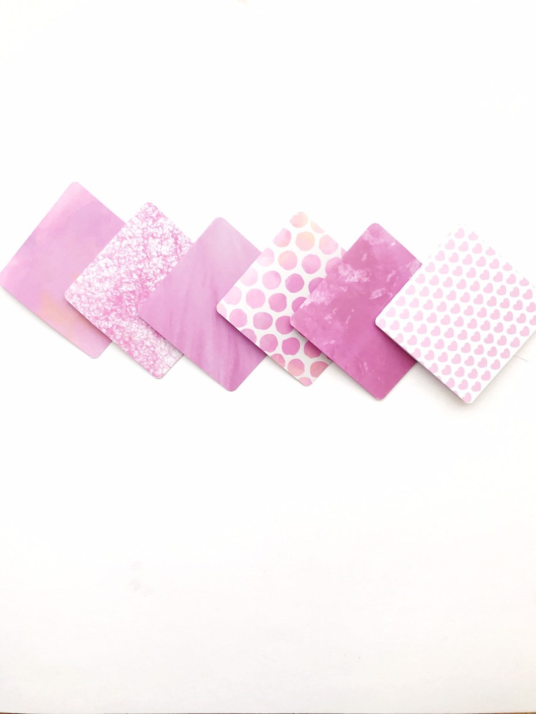 Pink Mini Cards, Cards for Gifts, Shipping Materials, Cute Pink Note ...