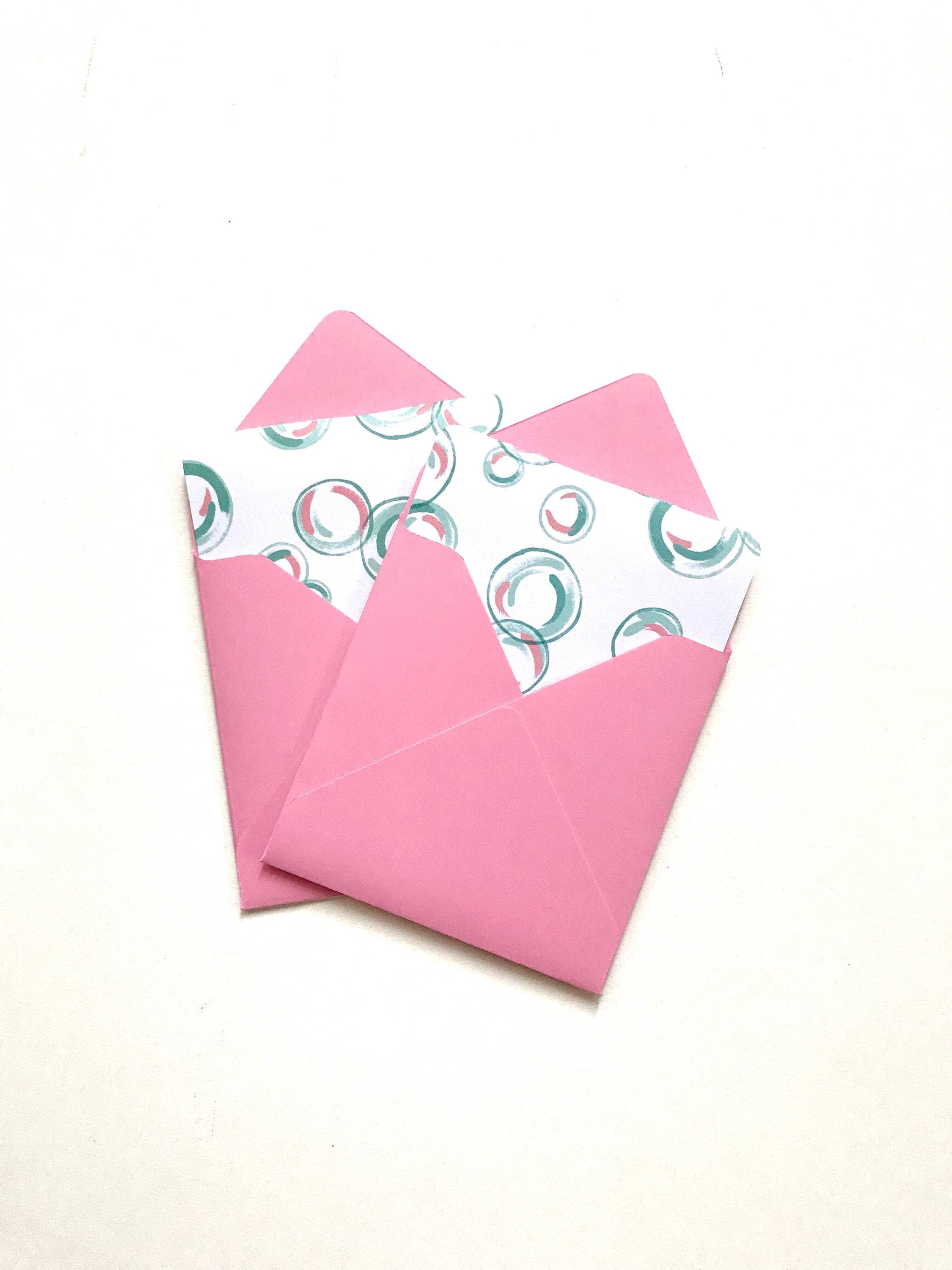 Bubble Mini Cards Small Square Cards Bubble Stationery - Etsy