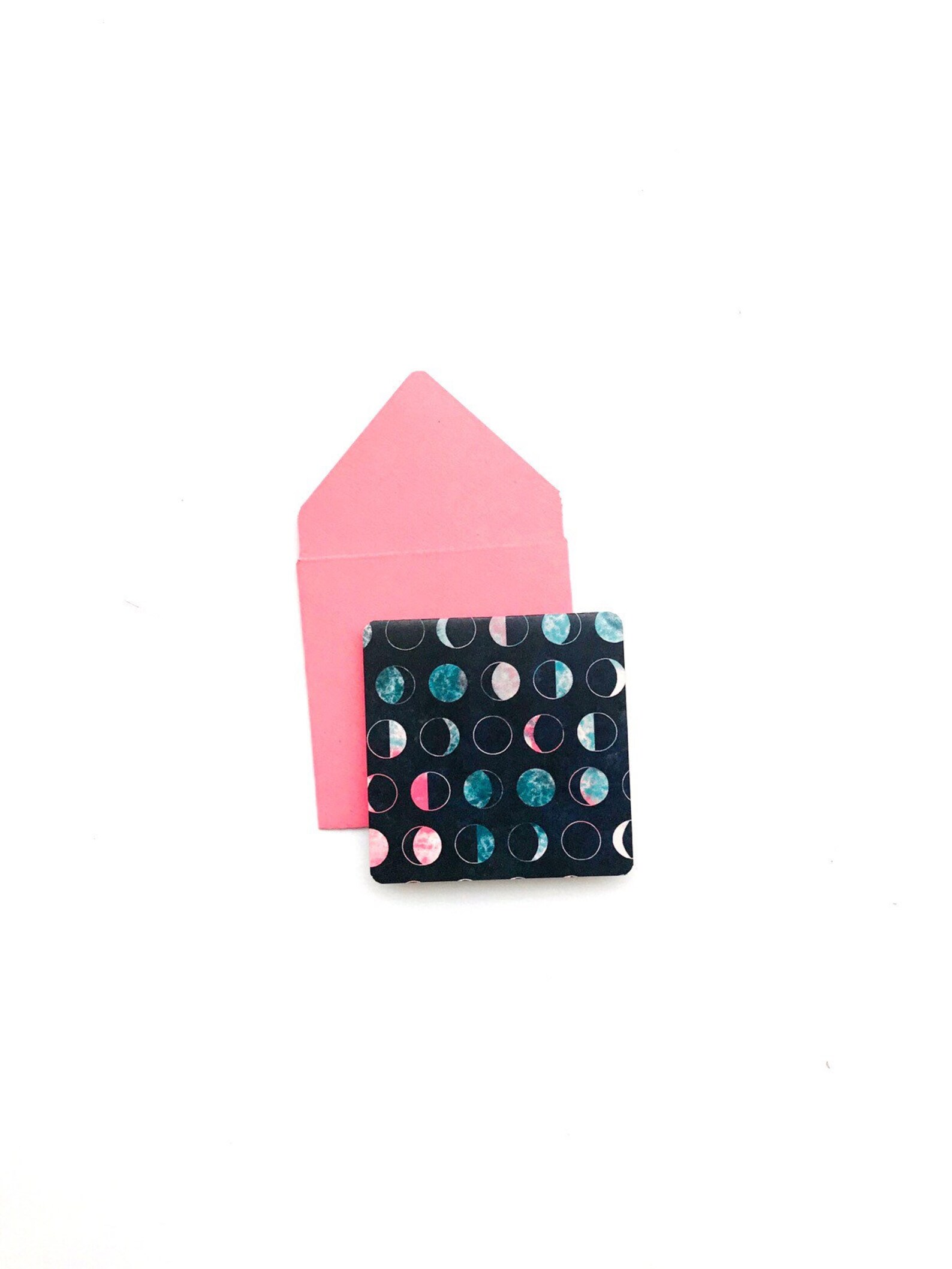Galaxy Note Cards Mini Space Greeting Cards Tiny Blue - Etsy