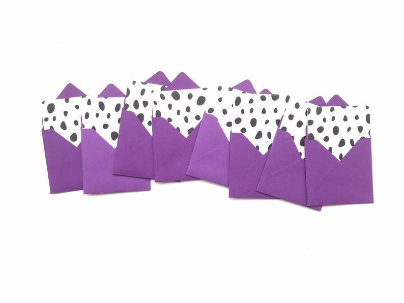 Polka dot mini cards gift wrap cards small note cards | Etsy