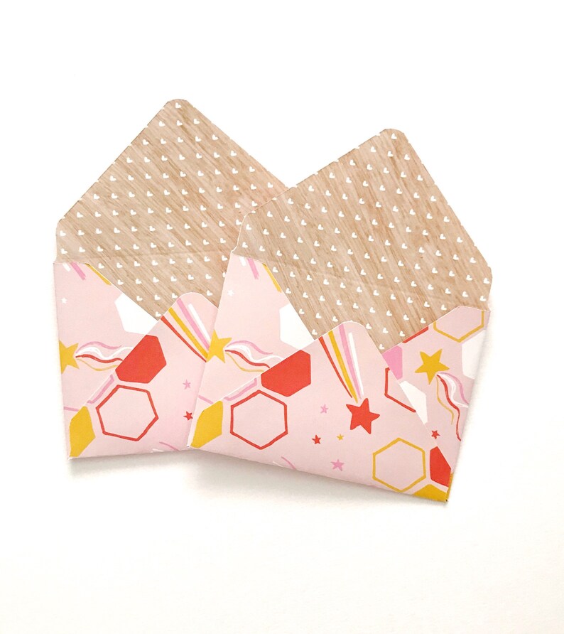 Gift Box Envelopes Cute 3x4 Envelopes Stationery Set Blank - Etsy
