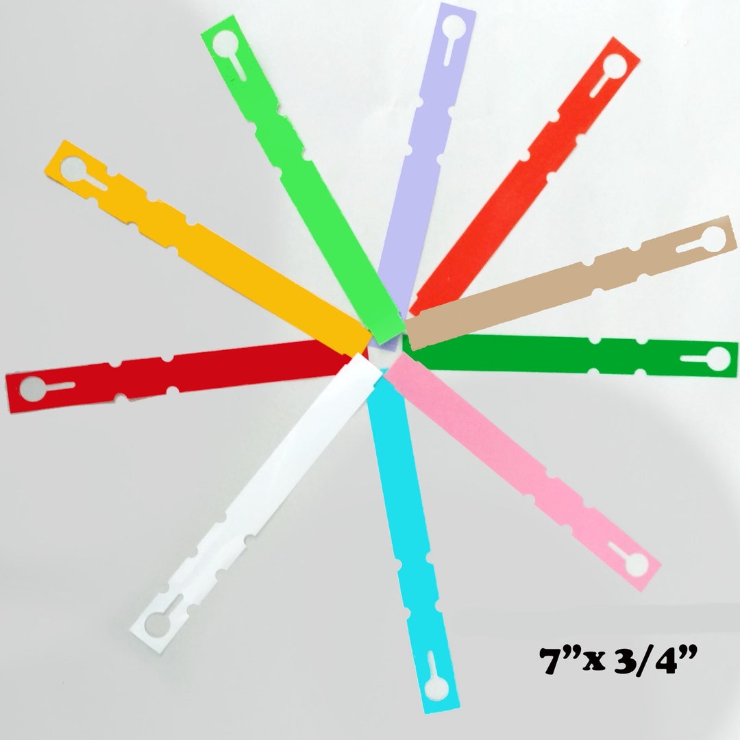 Set of 100 Wrap Around Labels 7" X 3/4" Plastic Loop Plant Tags Plastic ...