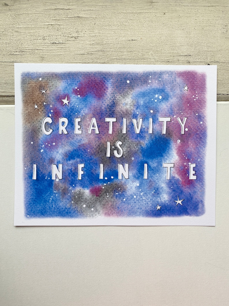 8x10 Creativity is Infinite Art Print - Etsy