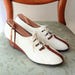 1930s Shoes/ 30s Wedge Heel Shoes Brown and White Spectator Shoes US6.5 ...