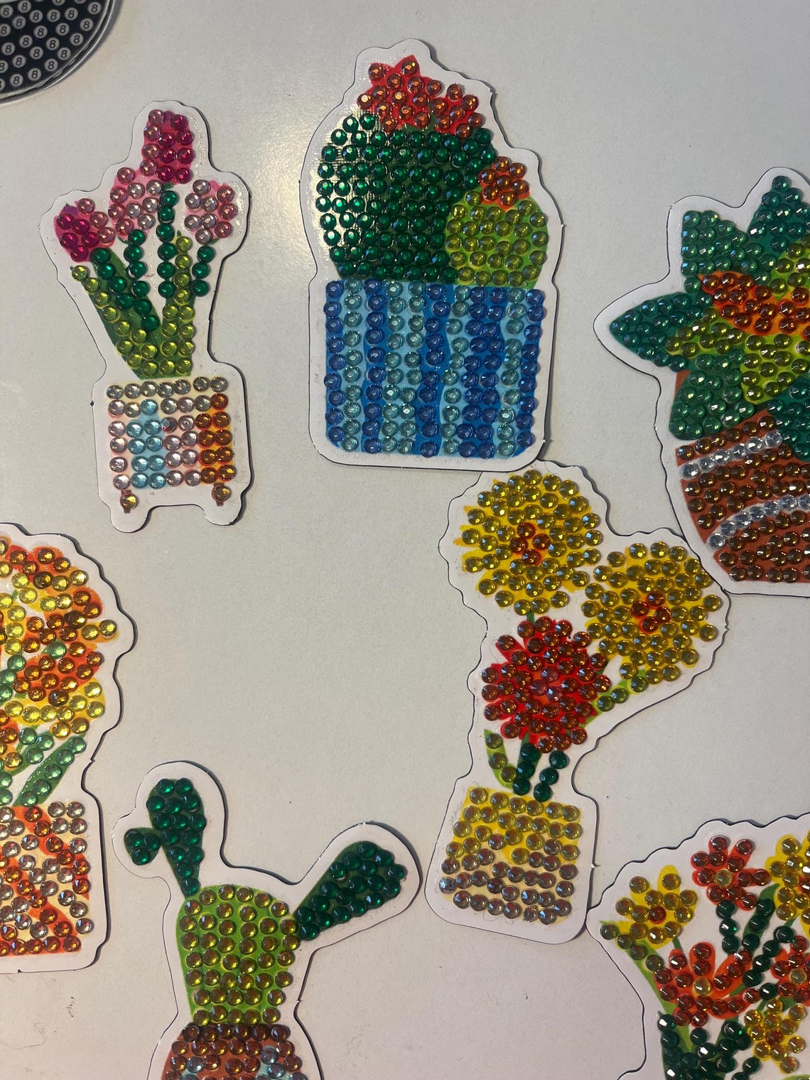 Diamond Dots Magnets Plants Completed - Etsy