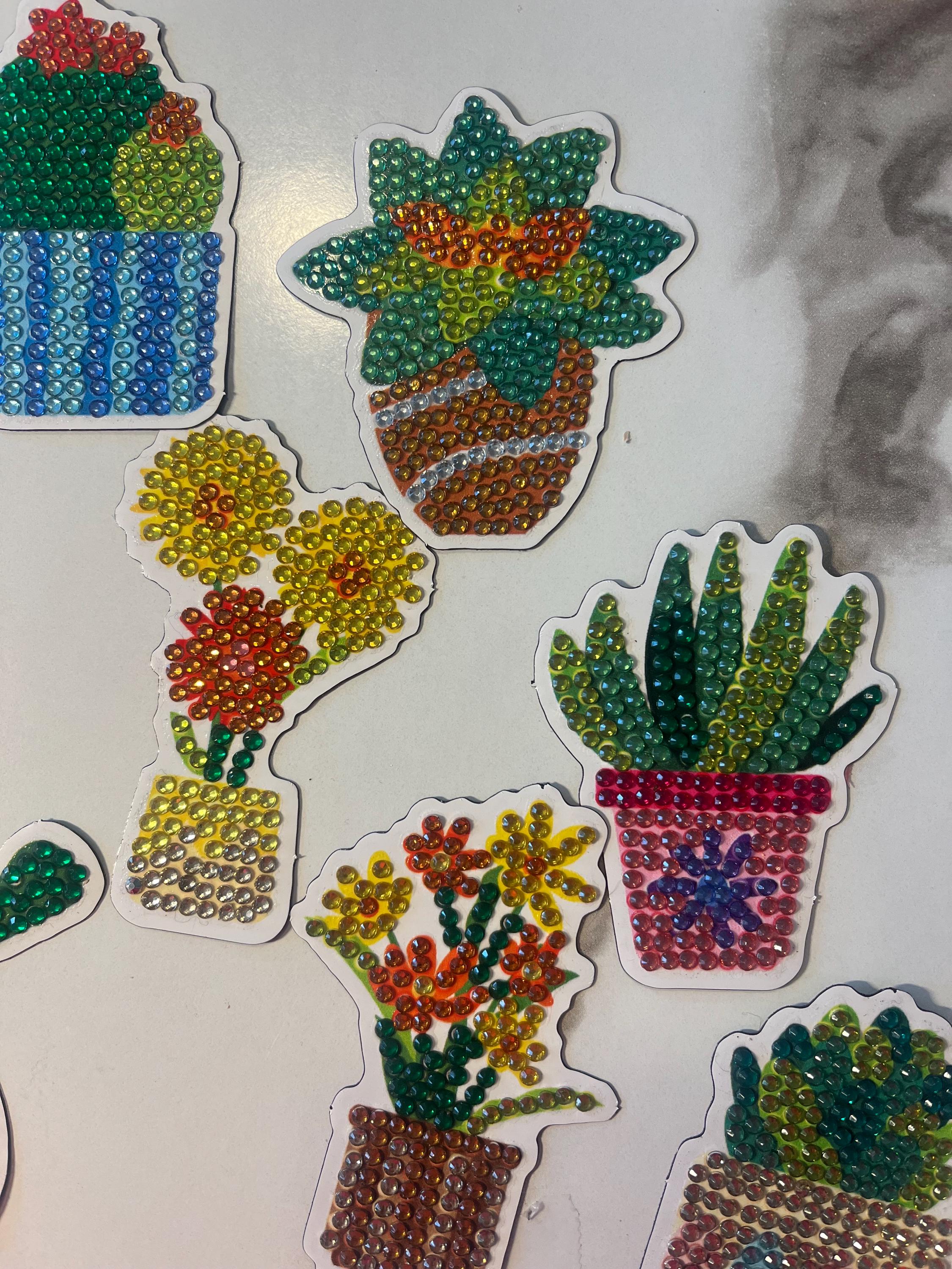 Diamond Dots Magnets Plants Completed - Etsy
