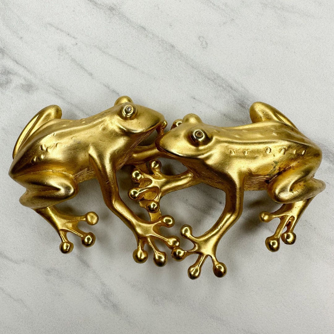 Doreen Ryan Vintage Signed 1993 Frog Chunky 2 Piece Interlocking Belt ...